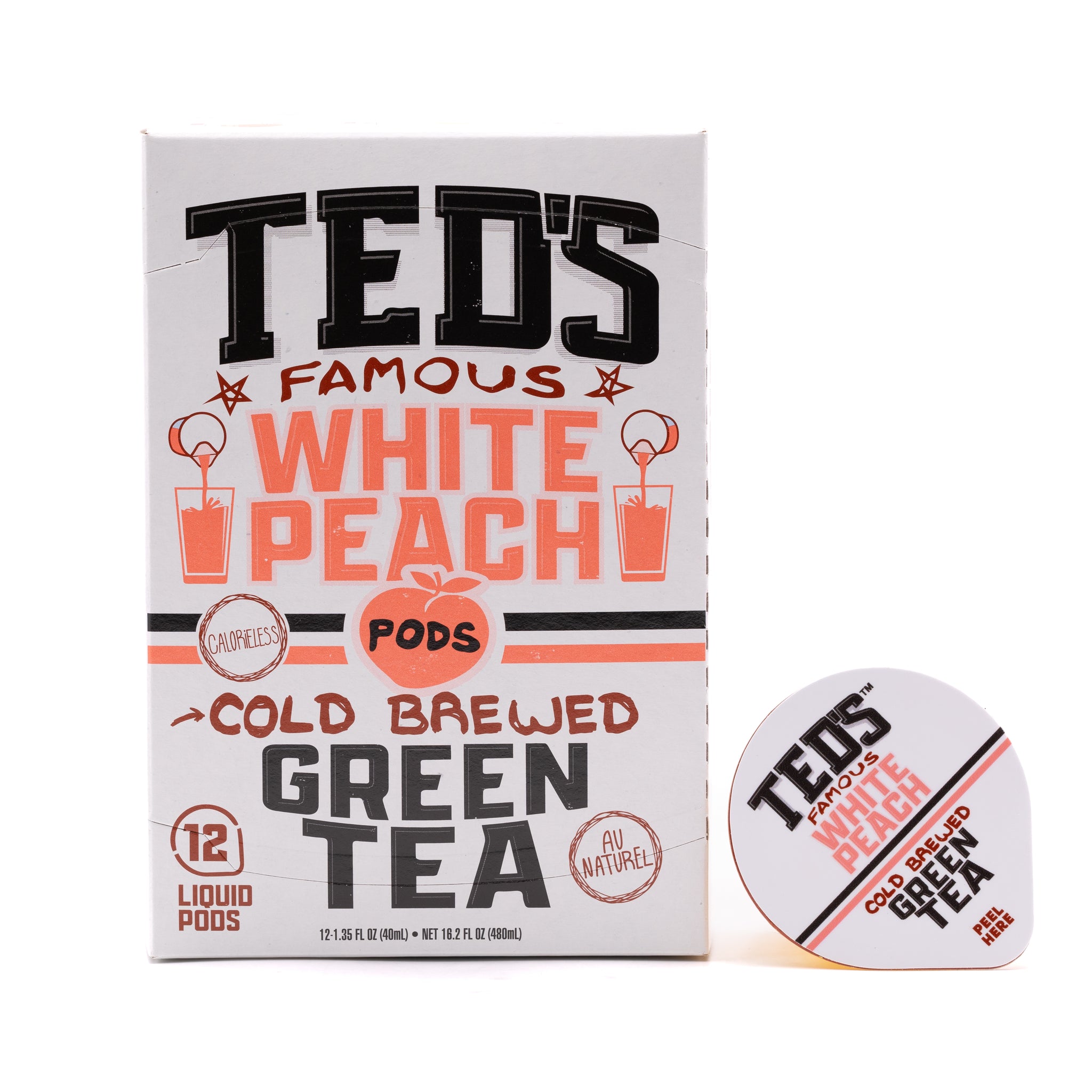 Ted's Famous White Peach Cold Brewed Green Tea – Java House